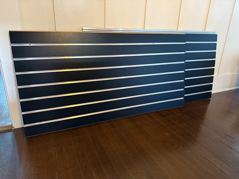 ULINE 4’x4’ Slatwall - Black | Reverb