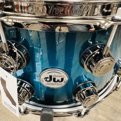 DW Collector's SSC Maple Exotic 8x14" (Blue Anodized to Black | Reverb