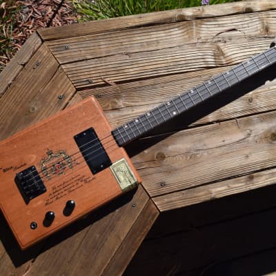 Cigar box guitar, 4-string electric guitar, handmade cbg | Reverb