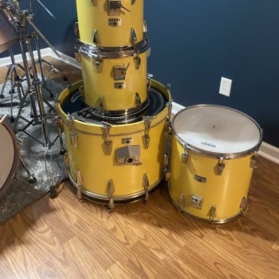 Tama Granstar Drum set in Silky Yellow finish - 22,12,13,16 | Reverb