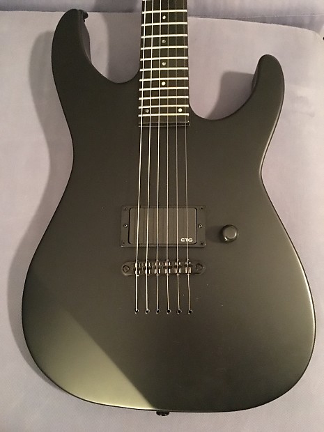 ESP Eii M-1 / M1 Mi NT Neck Thru 2015 Satin Black | Reverb