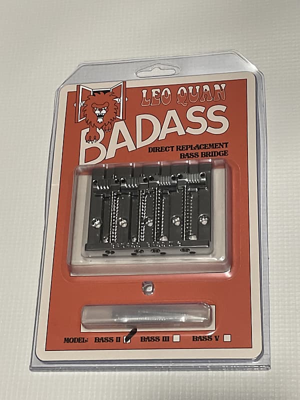 NEW - Leo Quan Badass Bass II 4-String Nickel Bridge fits | Reverb