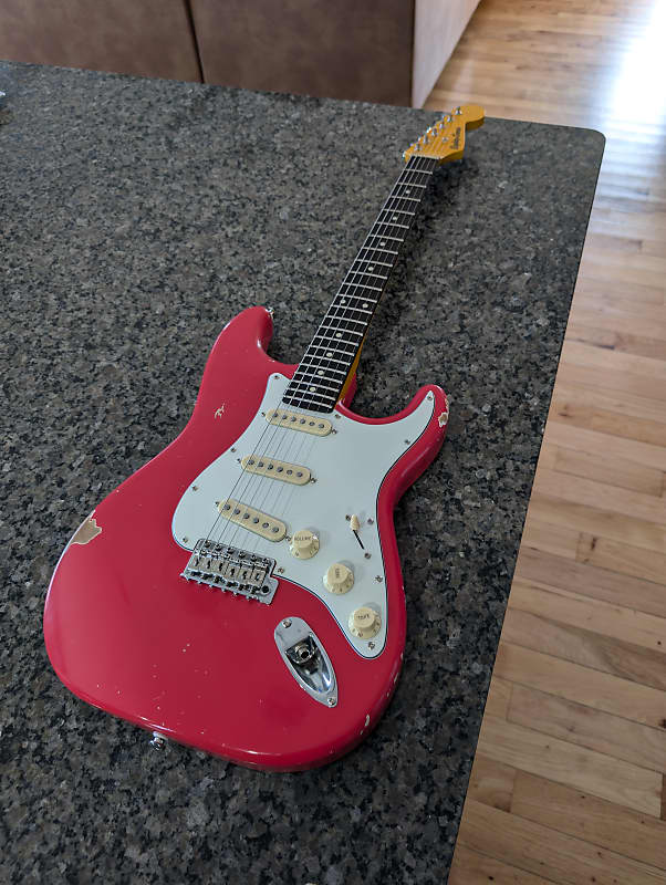 MJT Strat - Fiesta Red | Reverb
