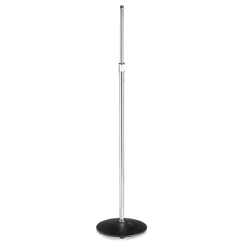 AtlasIED MS-12C Low Profile Round Base Mic Stand - Chrome | Reverb