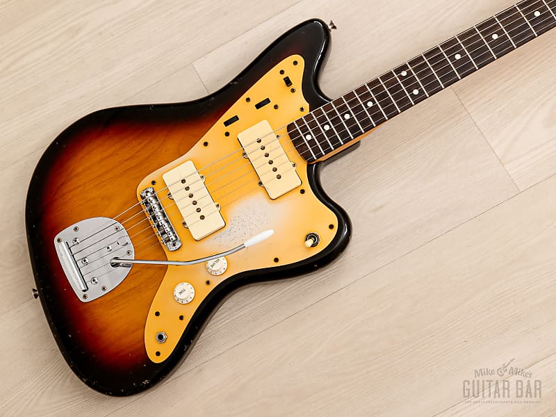 1996 Fender Jazzmaster '59 Vintage Reissue Offset Guitar Gold | Reverb