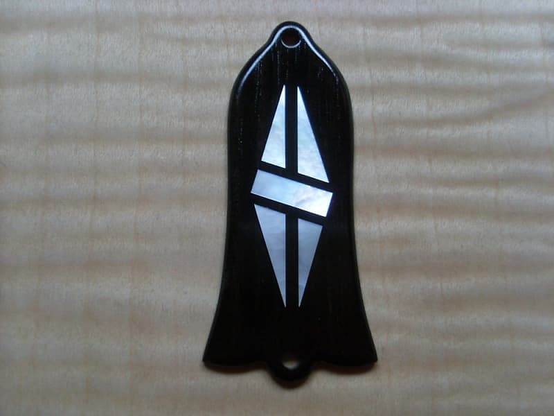 Custom Ebony Truss Rod Cover fits Gibson style guitars, split | Reverb