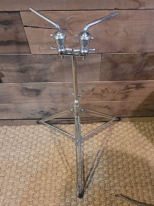 Rogers Double rack tom mount 60's - Chrome over steel | Reverb