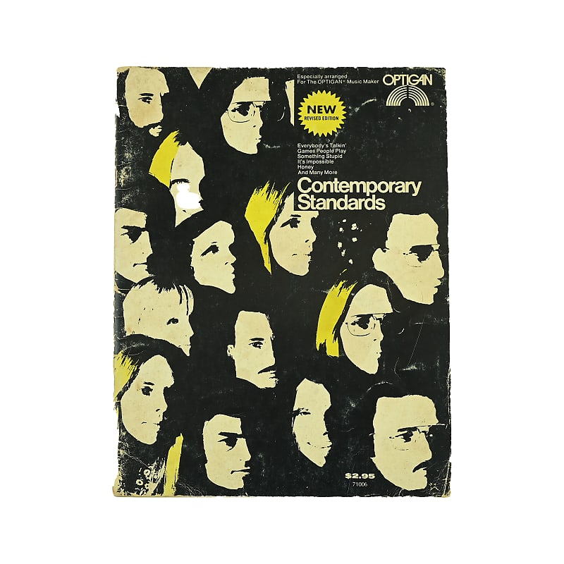 Optigan 1973 Contemporary Standards Sheet Music | Reverb