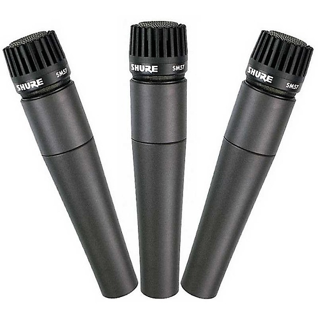 Shure SM57 Instrument Microphone Three-Pack - Three SM57LC | Reverb