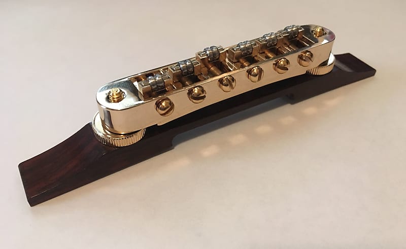 GOLD ROLLER ADJUSTOMATIC BRIDGE FOR GRETSCH GUITARS With | Reverb