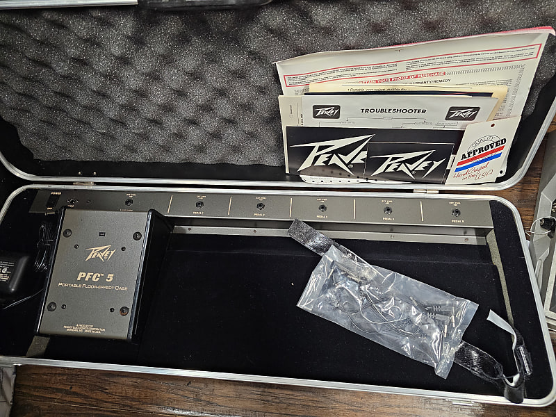 Vintage Peavey PFC-5 Guitar Pedalboard Portable Floor Effect | Reverb