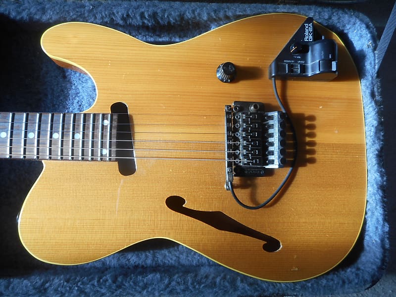 Fender hmt tele custom Roland VG guitar early 90's - natural | Reverb