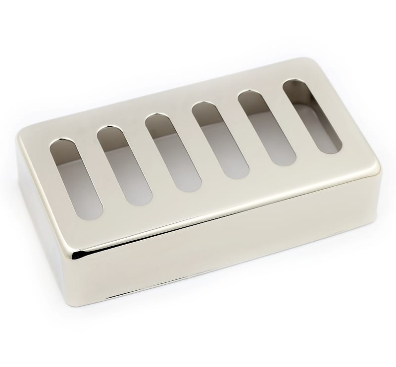 NICKEL-SILVER Radiator Humbucker Guitar Pickup Cover, Nickel | Reverb