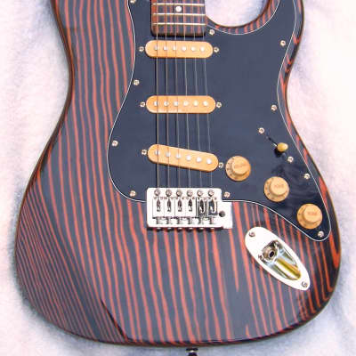 Masterbuilt Zebrawood Custom Shop Strat Classic + Working | Reverb
