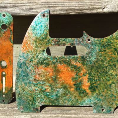 Rusted Relics Tele pickguard, with great patina and | Reverb Canada