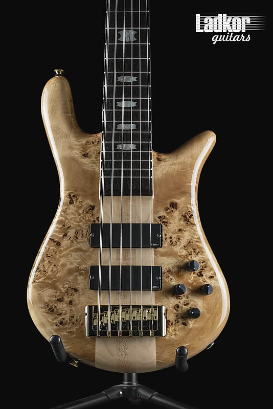 Spector Euro 6 LX Poplar Burl Gloss EMG 6 String Bass NEW | Reverb