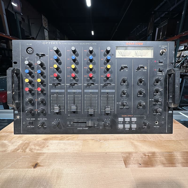 Optimus SSM-1750 DJ Stereo Sound Mixer | Reverb