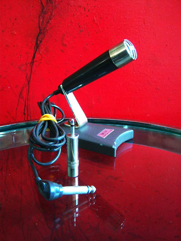 Vintage 1960's Calrad DM-150 Hi Z dynamic microphone w cable | Reverb