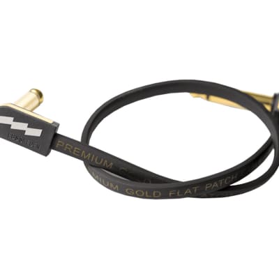 EBS PCF-PG10 Premium Gold Flat TS Patch Cables - 10cm | Reverb
