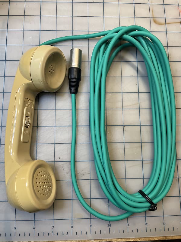 Telephone Microphone 1980 - Beige/Teal | Reverb