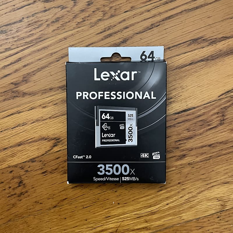 Lexar 64GB Professional 3500x CFast 2.0 Memory Card for 4K | Reverb