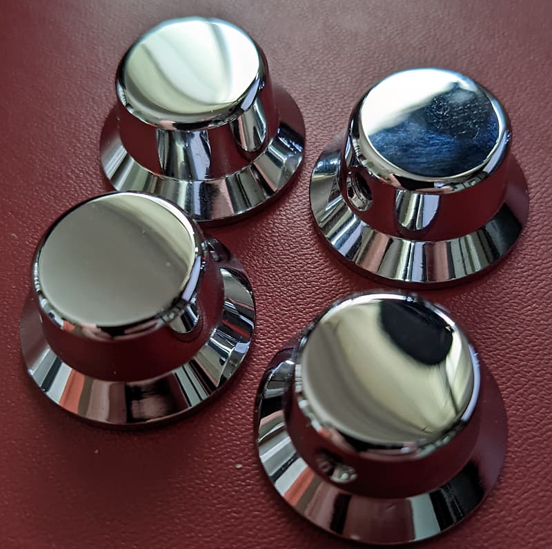 True Custom Shop Chrome UFO knobs Chrome | Reverb