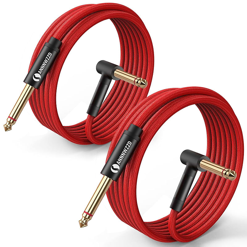 Guitar Cable, 1/4 Instrument Cable 6.35mm Jack Nylon Braided | Reverb