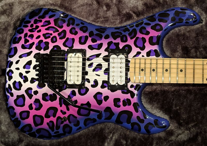 Kramer 2017 Satchel Signature Pacer Purple Leopard Guitar | Reverb