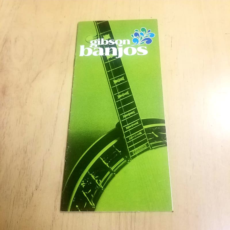 1970 Gibson Banjo Case Candy Catalog Brochure | Reverb