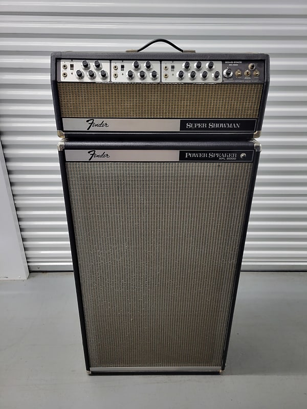 Vintage Fender Super Showman SS-1000 Solid State Amp Head W/ | Reverb