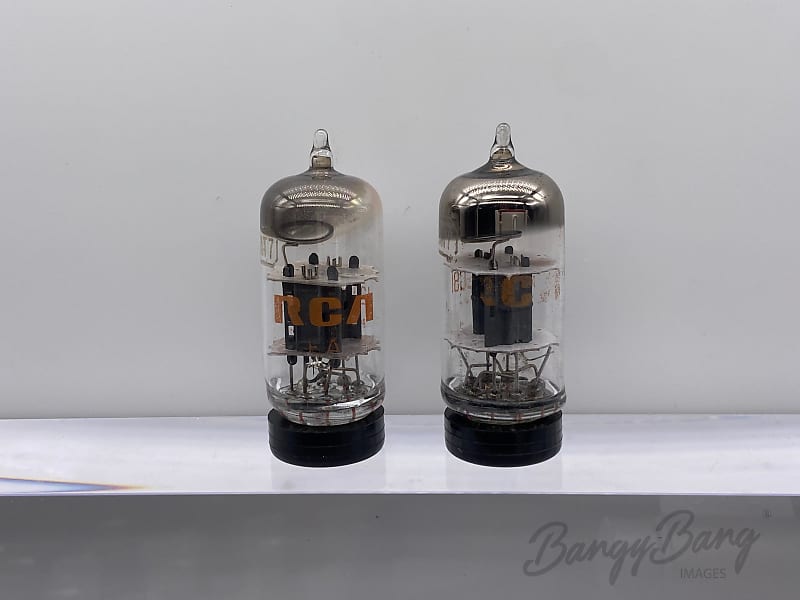 Matched Pair RCA 12AT7/ECC81 Dual Triode Guitar Amp. Audio | Reverb