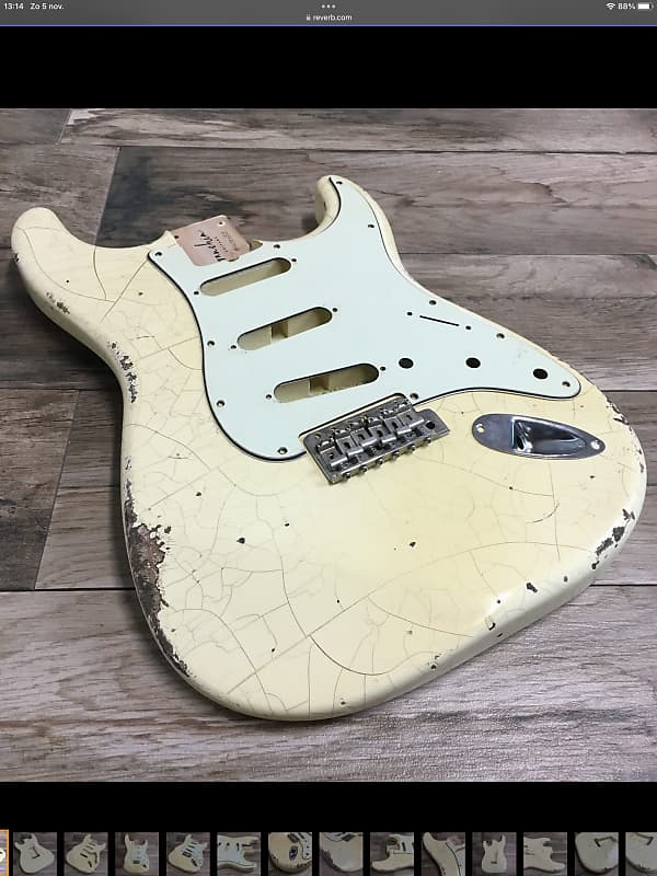 Stratocaster Body Relic'd TL-Style Guitar Body - Alder Wood With Nitro ...