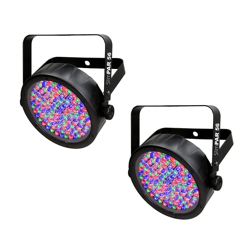 (2) Slimpar 56 Led Dmx Slim Par Can Stage Pro Rgb Lighting | Reverb