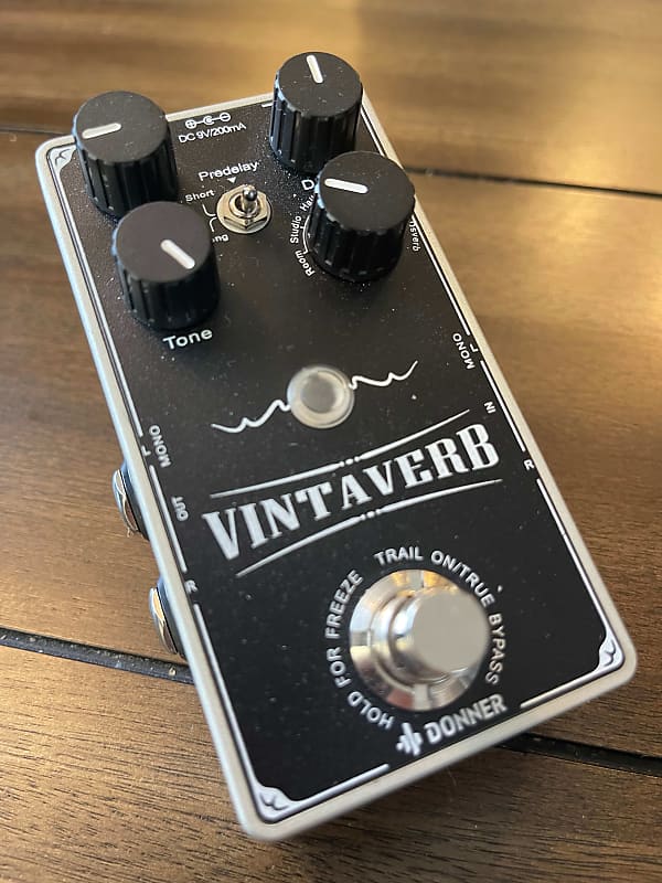 Donner Vintaverb 7-Mode Reverb Guitar Pedal with Freeze | Reverb