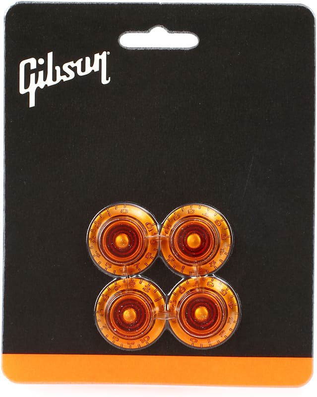 Gibson Accessories Top Hat Knobs 4-pack - Vintage Amber | Reverb