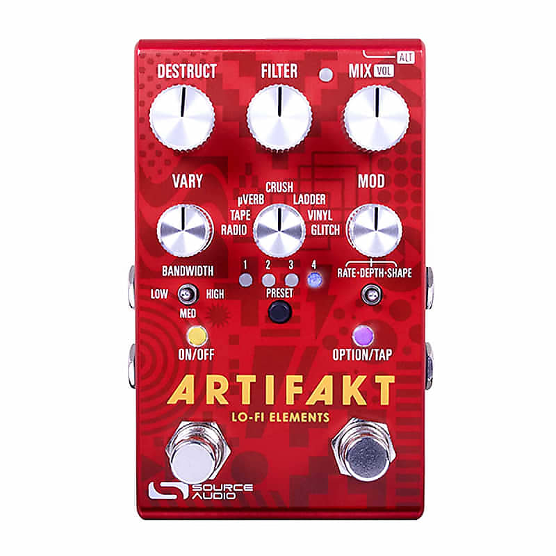 Source Audio Artifakt Lo-fi Elements 2024 - Present - Red | Reverb