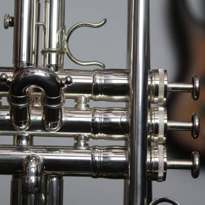 Calicchio 1S7 Bb M/L Trumpet NOS Los Angeles 1978 Silver | Reverb