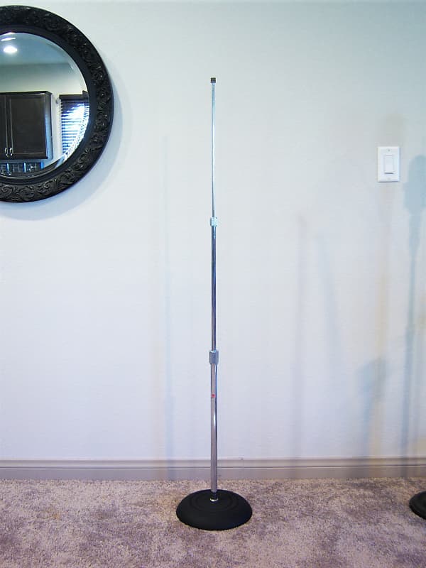 Vintage 1970's Atlas Sound MS10C microphone floor stand w 3 | Reverb