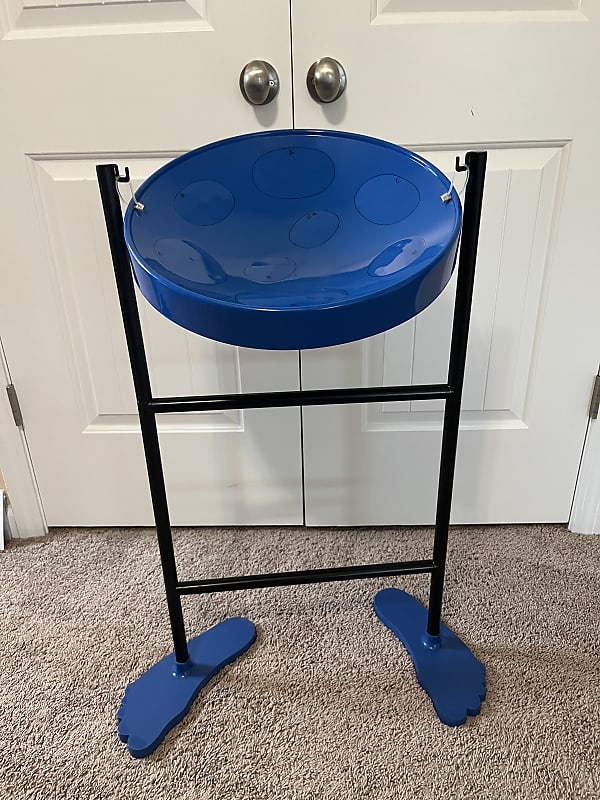 Jumbie Jam Panyard steel drum with stand 2019 - Blue | Reverb