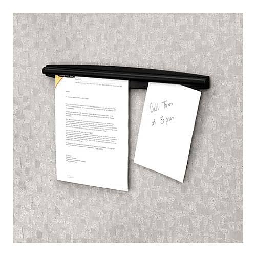 Fellowes Partition Additions Note Rail, Dark Graphite | Reverb