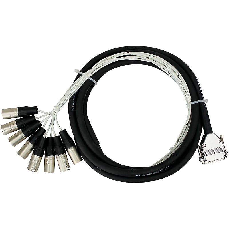 Rapco Horizon DA88XM-10 - Analog DB25-XLRM Patch Snake 5 ft. | Reverb