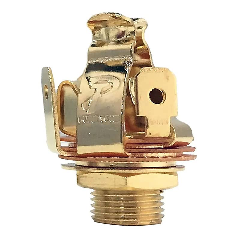 Pure Tone PTT2G Multi-Contact 1/4″ Stereo Input Jack Gold | Reverb