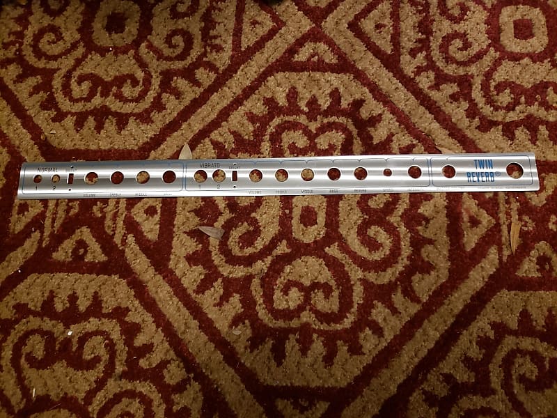 Fender Twin Reverb Master Volume Faceplate front panel | Reverb
