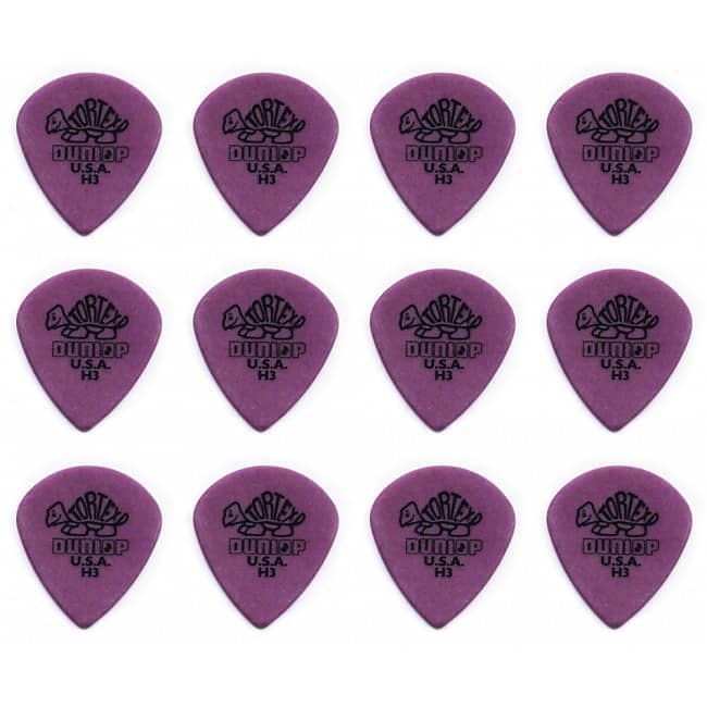 JIM DUNLOP 472R Tortex Jazz H3 spitz 1,14mm Pack Plektrum, | Reverb