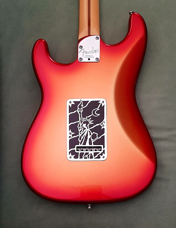 Back Plate Liberty Stratocaster Custom metal Handmade | Reverb