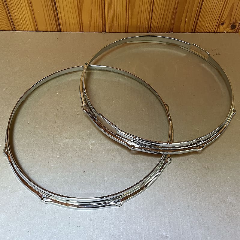 Pair of Vintage Slingerland 14" 8 Hole Stick Saver Snare Drum | Reverb