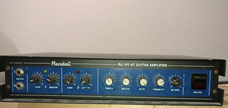 Randall RG 100 HT 80s Blue & Black | Reverb