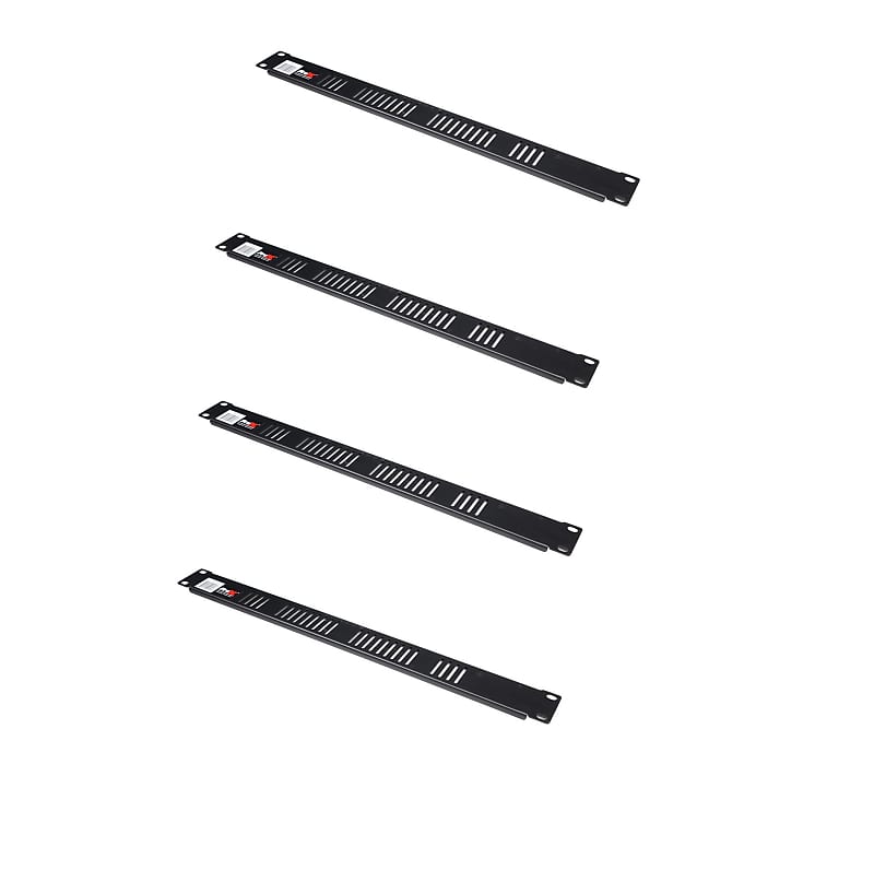 4 Prox 1 Space Rack Panel Vented Black for Rack Case 19" wide | Reverb