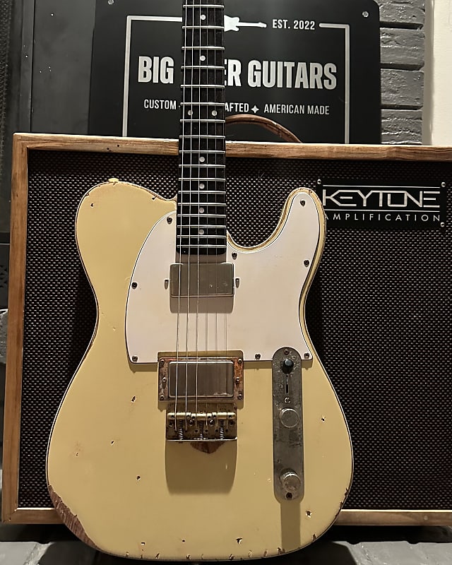 Big River Telecaster*Vintage White Nitro Relic*Fralin Big | Reverb