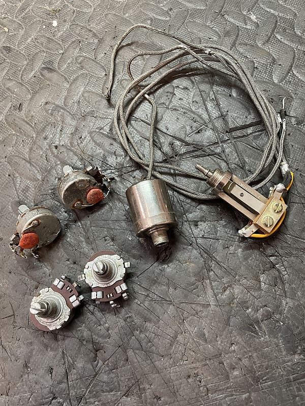 Gibson Vintage Centralab Pots Switch Jack ES-335 ES-175 | Reverb